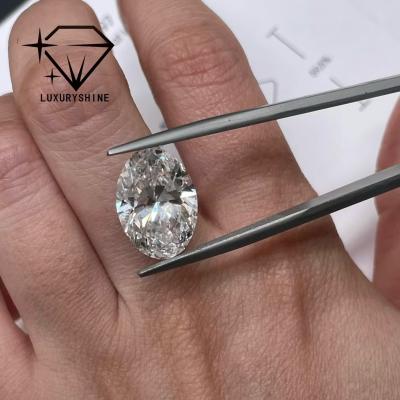 Cina LuxuryShine 0.1-10CT VVS2 Diamante coltivato in laboratorio D-F Colore Bianco Ovale Ottimo Taglio Con Certificato IGI 3EX Pietre tagliate da LuxuryShine in vendita