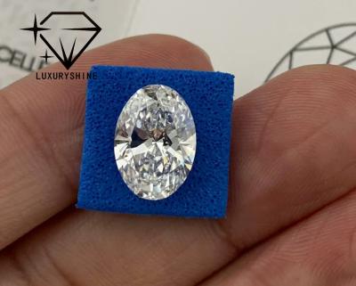 China LuxuryShine Excellent Cut Lab Grown Diamond D-F Color White Oval 0.1-10CT VS1 with IGI Certificate 3EX Cut Stones for sale