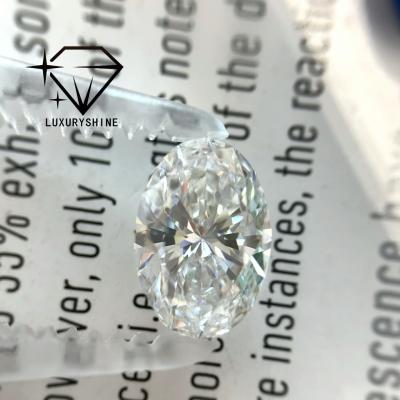 China LuxuryShine 0.1-10CT VS2 Lab Grown Diamond D-F Color White Oval Excellent Cut With IGI Certificate 3EX Cut Stones Wholesale for sale