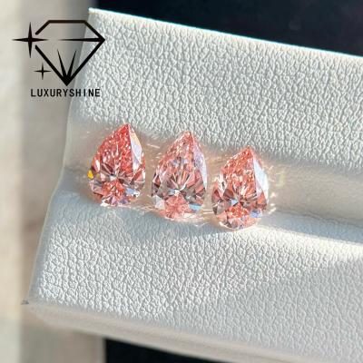 Cina LuxuryShine 1-15CT Bianco rosa perla tagliata in laboratorio Diamante cresciuto VVS-VS Diamanti sciolti e gioielli da matrimonio e gioielli personalizzati in vendita
