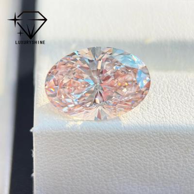 China LuxuryShine 1-10CT Fancy pink Oval Lab Grown Diamond VVS-VS Loose Diamonds Customized jewelry with IGI Certificate﻿ for sale