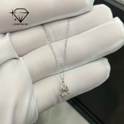 China Luxury Diamond Necklace with VS2 Clarity Diamond and 18k/Rose Gold Plated Customized High Jewelry Pendant for sale
