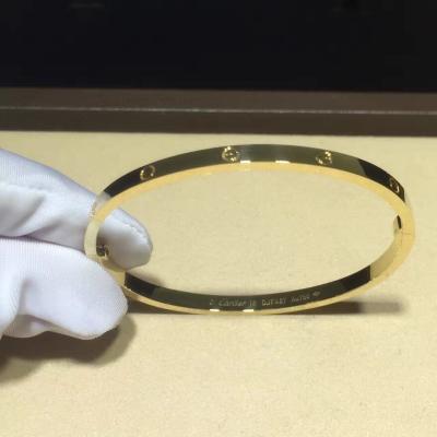 Cina Braccialetto dell'oro dei gioielli 18K, modello personale amore sottile della collana dell'oro piccolo in vendita