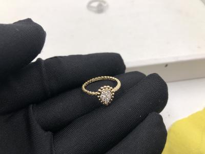 Cina Oro di lusso Ring Beautiful With Yellow/oro bianco dei diamanti 18K dei gioielli dei gioielli dell'oro in vendita