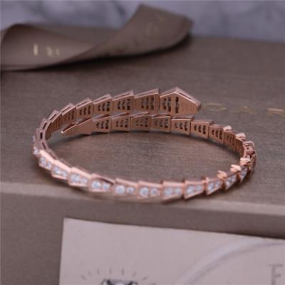 Cina Braccialetto pieno 353792 del serpente del diamante del gabinetto della un-bobina di lusso di Rose Gold Bracelet Serpenti Viper in vendita