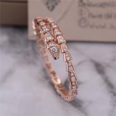 Cina Braccialetto pieno 353792 del serpente del diamante del gabinetto della un-bobina di lusso di Rose Gold Bracelet Serpenti Viper in vendita