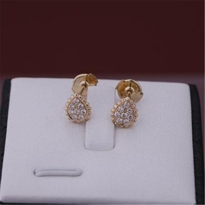 Cina L'orecchio fine francese di motivo di BohèMe XS del serpente fissa in orecchini rosa JCO01362 dell'oro in vendita