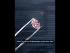 luxuryshine 1-10ct fancy pink oval lab grown diamond vvs-vs loose diamonds customized jewelry