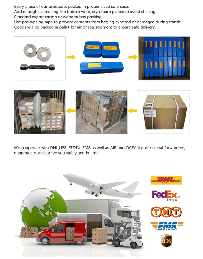 Packaging example for smooth plug gauges