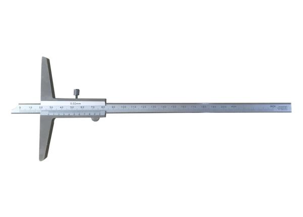 0-200 mm Calibre de profundidade Vernier de aço inoxidável endurecido