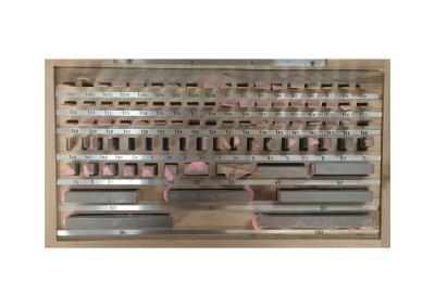 China 87Pcs Steel Metric Rectangular Gage Block Set With DIN 861 Standard for sale