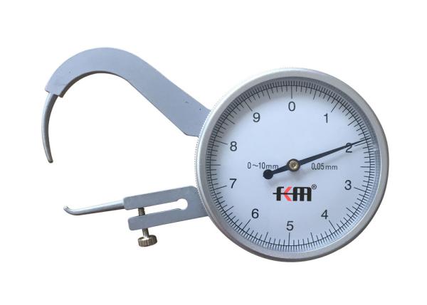 Quality Durable 0-10mm Dial Caliper Gauges for Thickness Measurement with Convenient Adjustment for sale