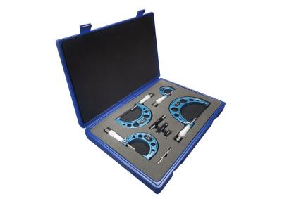 China Carbide Measuring Faces 0-100mm Outside Micrometer Set Machinist Tools for sale