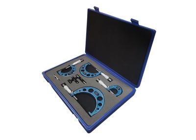 China Carbide Measuring Faces 0-100mm Outside Micrometer Set Machinist Tools for sale