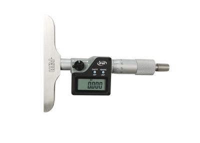 China Digital Depth Micrometer 0-300mm with Interchangeable Rods for Wide Measurement for sale