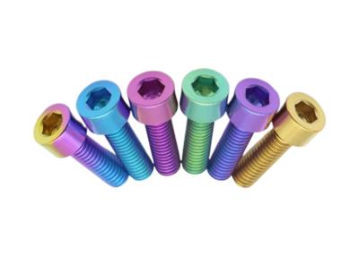 Chine Vis à tête cylindrique à six pans creux en alliage de titane GR1 M5 X 20mm DIN 912 Surface polie à vendre