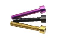 China Anodizing Color Titanium Socket Cap Bolt For Racing And Motorcycle for sale