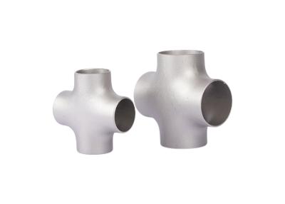 China Shot Blasting Surface Finish Titanium Seamless Cross Pipe Fittings with OEM Customization for sale
