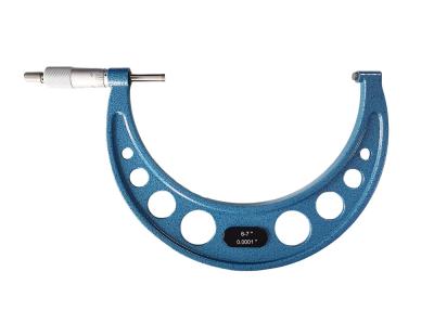 China Micrómetro exterior de 6-7 pulgadas con caras de medición de carburo proporciona precisión en mediciones exteriores en ingeniería y física en venta