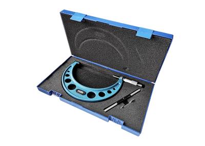 China Micrómetro exterior de 6-7 pulgadas con caras de medición de carburo proporciona precisión en mediciones exteriores en ingeniería y física en venta