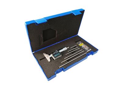 China IP65 0-150mm Digital Depth Micrometer Gauge Tools with Carbide-Tipped Rod for sale