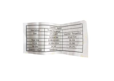 China British Standard 3/4′′-14 BSPT Pipe Thread Gauge with Gcr15 Material for Measuring for sale