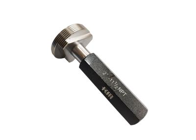 China High Quality 2"-11.5 NPT Taper Pipe Thread Plug Gauge Go Nogo Design for Quick Verification for sale