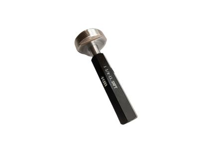 China 1" 1-4-11.5 NPT Tapered Pipe Thread Plug Gauge Go and Nogo Set with Internal First Grade Thread Machining Center for sale