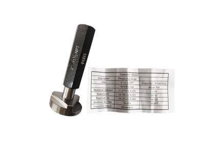 China High Quality 2"-11.5 NPT Taper Pipe Thread Plug Gauge Go Nogo Design for Quick Verification for sale