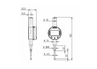 China Indicador de marcado electrónico con medición métrica e pulgada en venta