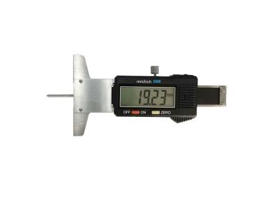 China Digital Depth Gauge 0-30mm Thin Rod Design for Narrow Groove Measurement for sale