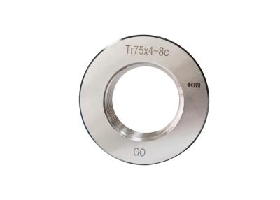 China Metric TR75x4mm Trapezoidal GO Thread Ring Gauge 8c for Test External Threads Manufactured for sale