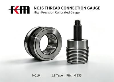 China API NC16 Working Thread Ring and Plug Gauge with GCr15 Tool Steel for High Wear-Resistance for sale