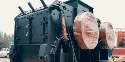 China Low Noise Dual Rotor Hammer Coal Crusher Anti Clogging Design For Sticky Materials for sale