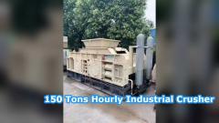Heavy Duty Hydraulic Double Roll Crusher 150 Tons Per Hour