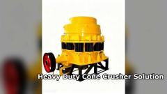 Heavy Duty Spring Cone Crusher 35 60TPH Capacity