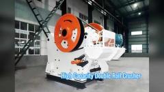 High Capacity Double Roll Crusher 20 to 40 TPH Performance