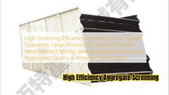 High Efficiency Vibrating Screen for Aggregate Processing