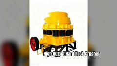 Heavy Duty Spring Cone Crusher 35 to 60 TPH Output