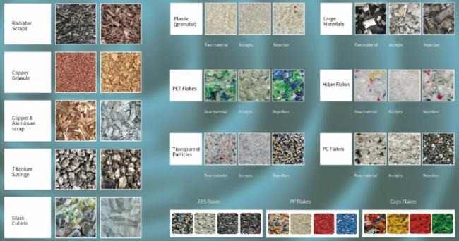 Taiho Waste Plastic Separator Machine Pet PVC Flakes Color Sorter
