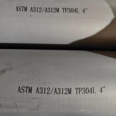 ASTM TP304L シームレスステンレス鋼管 酸洗つや消し仕上げ 建築装飾用