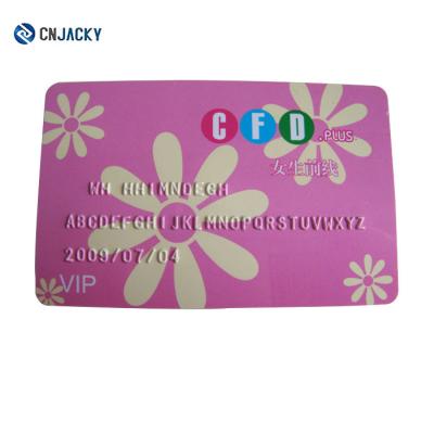 Cina PVC RFID Smart Card della plastica con il numero sequenziale di goffratura di codice 18 in vendita