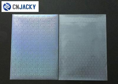 China Filme holográfico do PVC da folha de prova material clara de Smart Card para cartões da identificação/cartão do VIP à venda