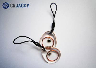 中国 サイズのRfidの透明な小型キーFobのICのアクセス管理カードT5577破片 販売のため