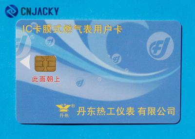 Cina PVC bianco dello spazio in bianco del chip di IC RFID Smart Card SLE4442 del contatto di dimensione della carta di credito in vendita