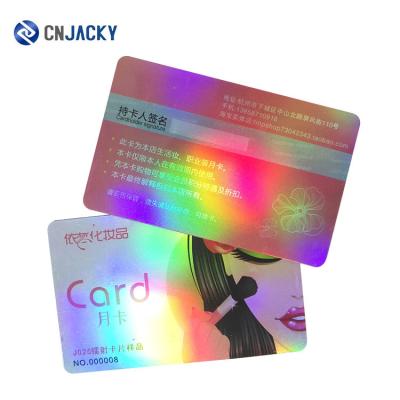 Cina Colore olografico dell'arcobaleno dello strato di stampa a getto di inchiostro del PVC per la fabbricazione della carta di VIP in vendita