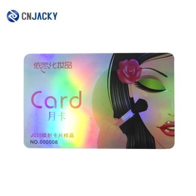 Cina Colore olografico dell'arcobaleno dello strato di stampa a getto di inchiostro del PVC per la fabbricazione della carta di VIP in vendita