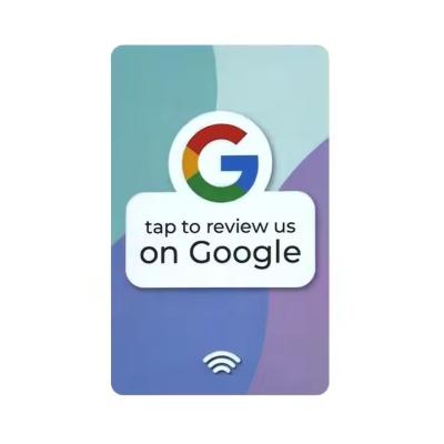Cina ISO 14443A Protocollo NFC Google Review Card Programmabile NTAG 215 NTAG 216 in vendita