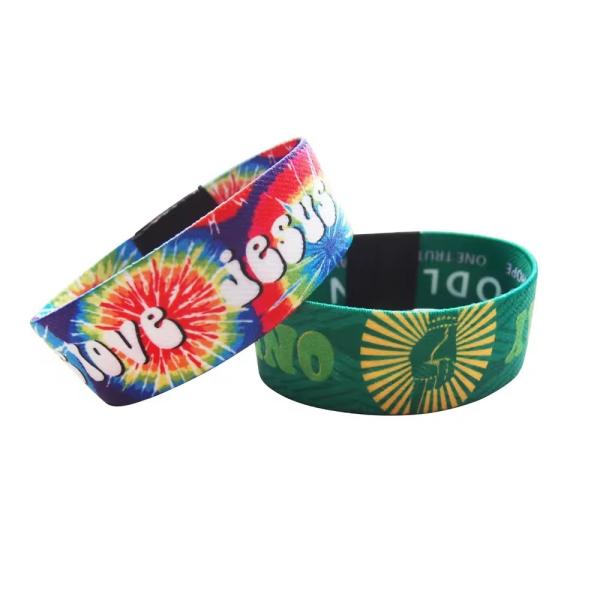 Quality Eco Friendly Colorful Fashion NFC RFID Cloth Wristbands Adjustable for sale