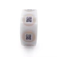 China Custom QR Code Printed RFID NTAG213 Adhesive Tags 25mm Programmable Sticker for sale